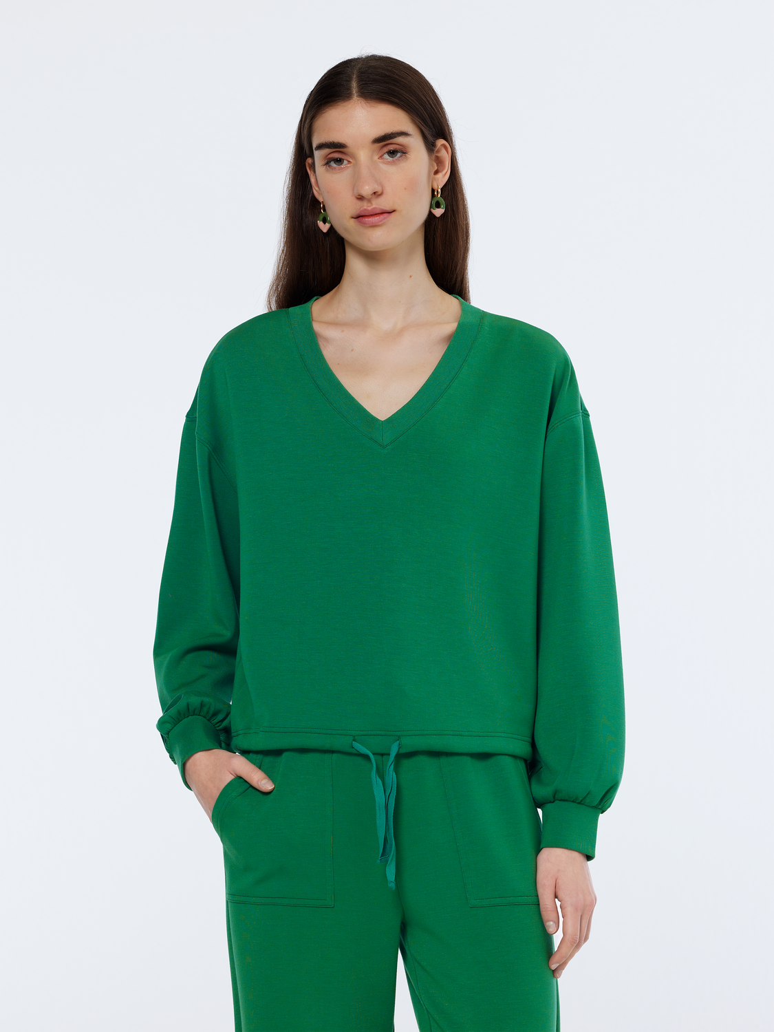 V-Neck Modal Sweatshirt – Scotch & Soda